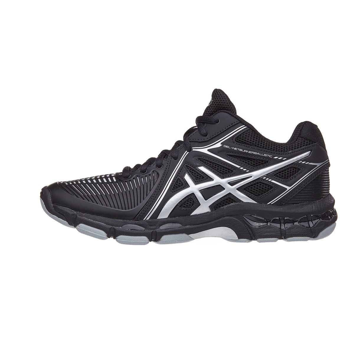 ASICS Netburner Ballistic MT Women's Netball Shoe Black 360° View ...