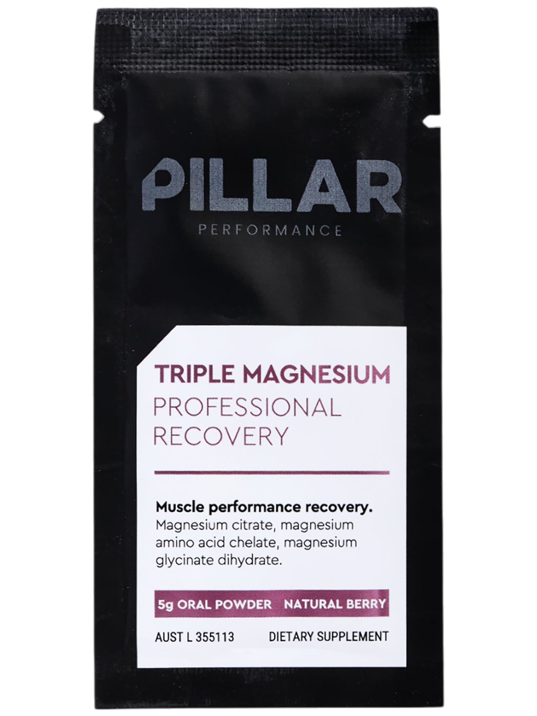 PILLAR Triple Magnesium Recovery Powder Sachet 5g | Running Warehouse