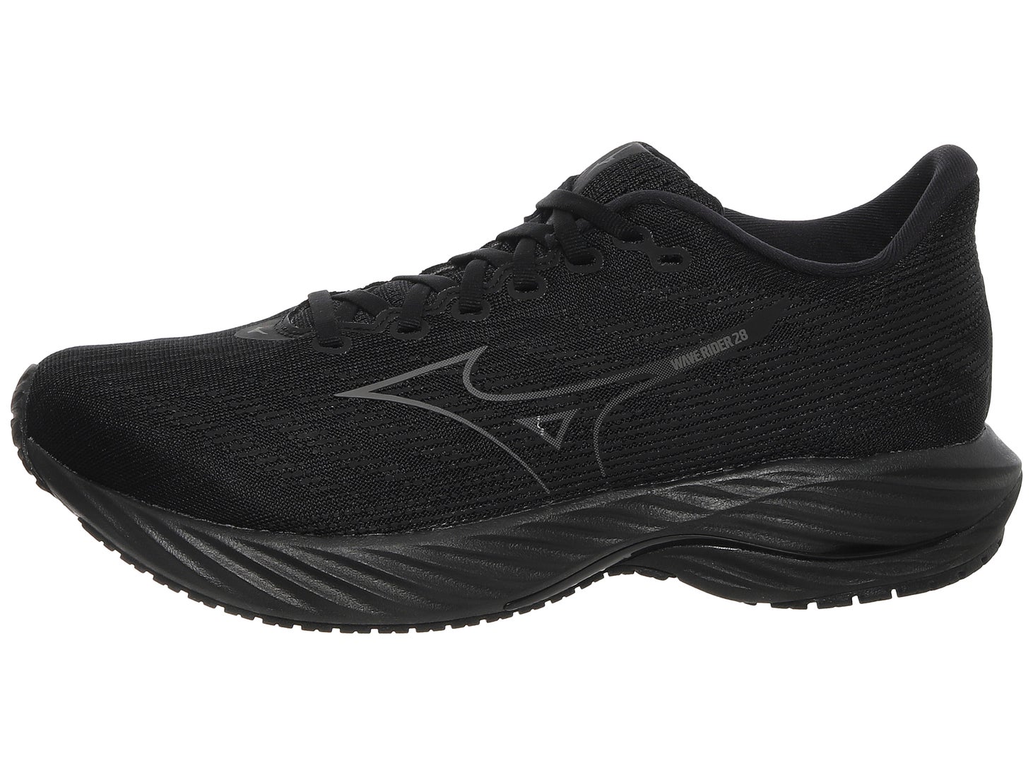 Mizuno Wave Rider 28 Men's Shoes Black/Ebony | Running Warehouse