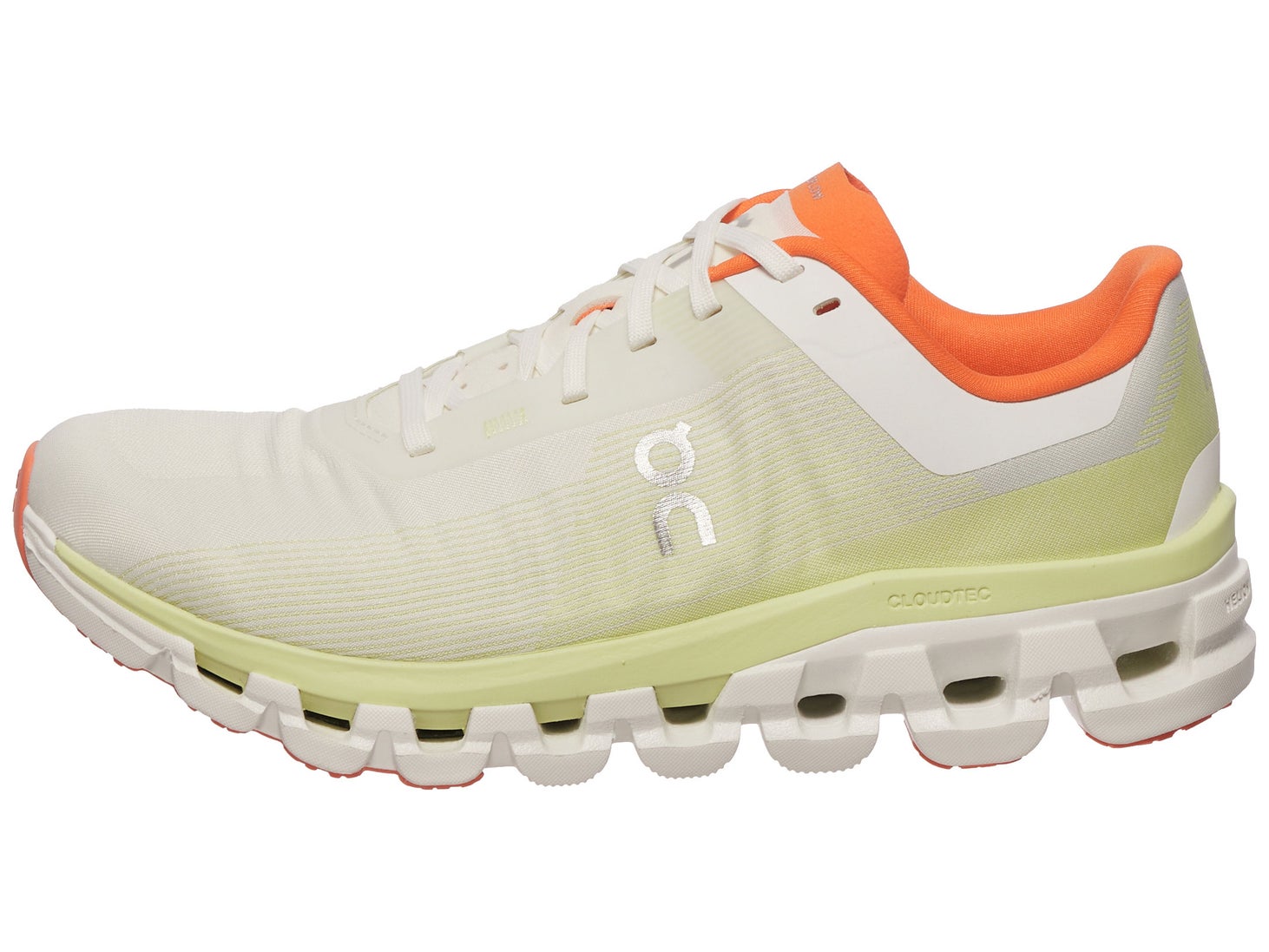 On Cloudflow 4 Women's Shoes White/Hay | Running Warehouse