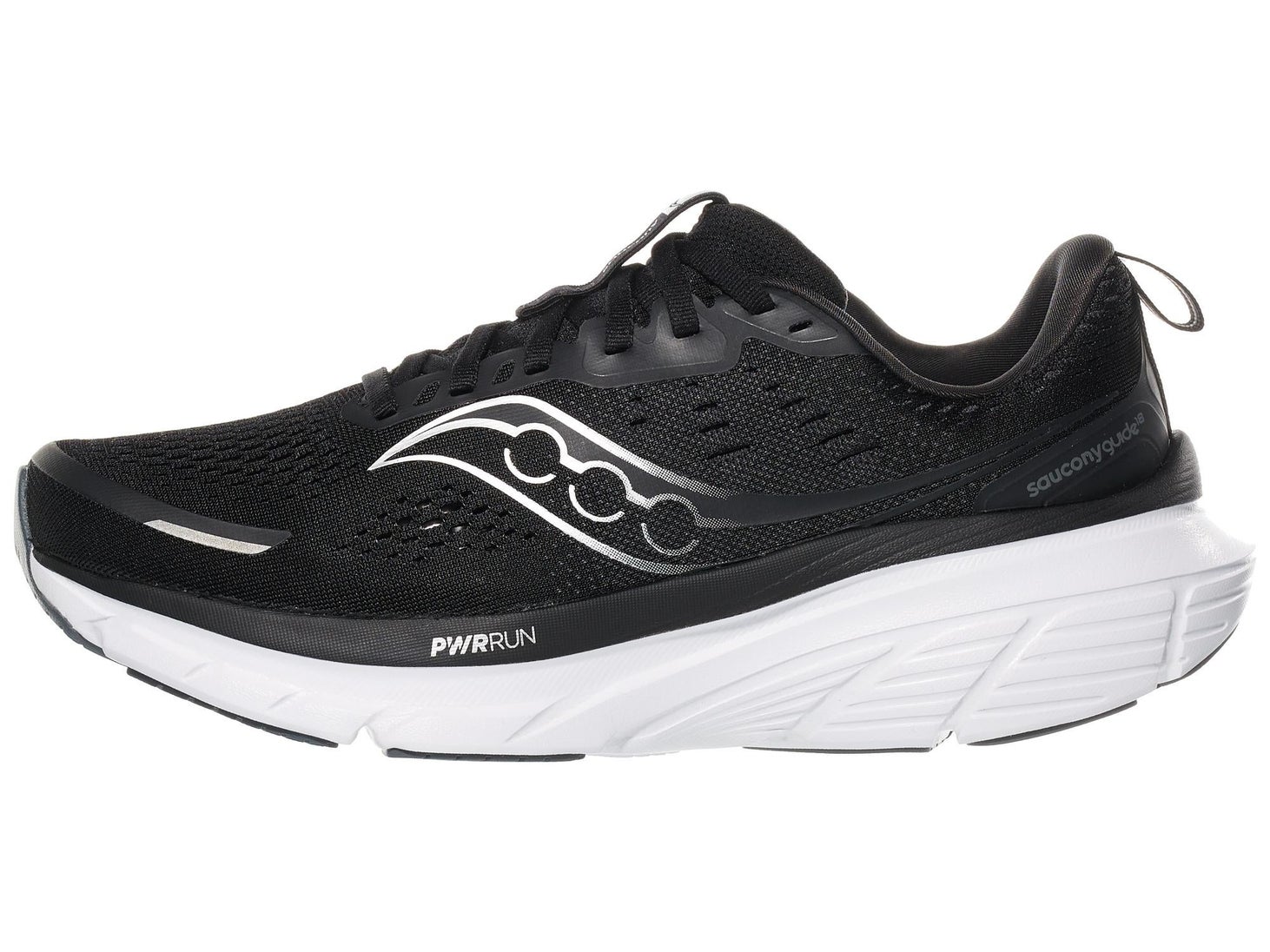 Saucony Guide 18 Men's Shoes Black/White | Running Warehouse