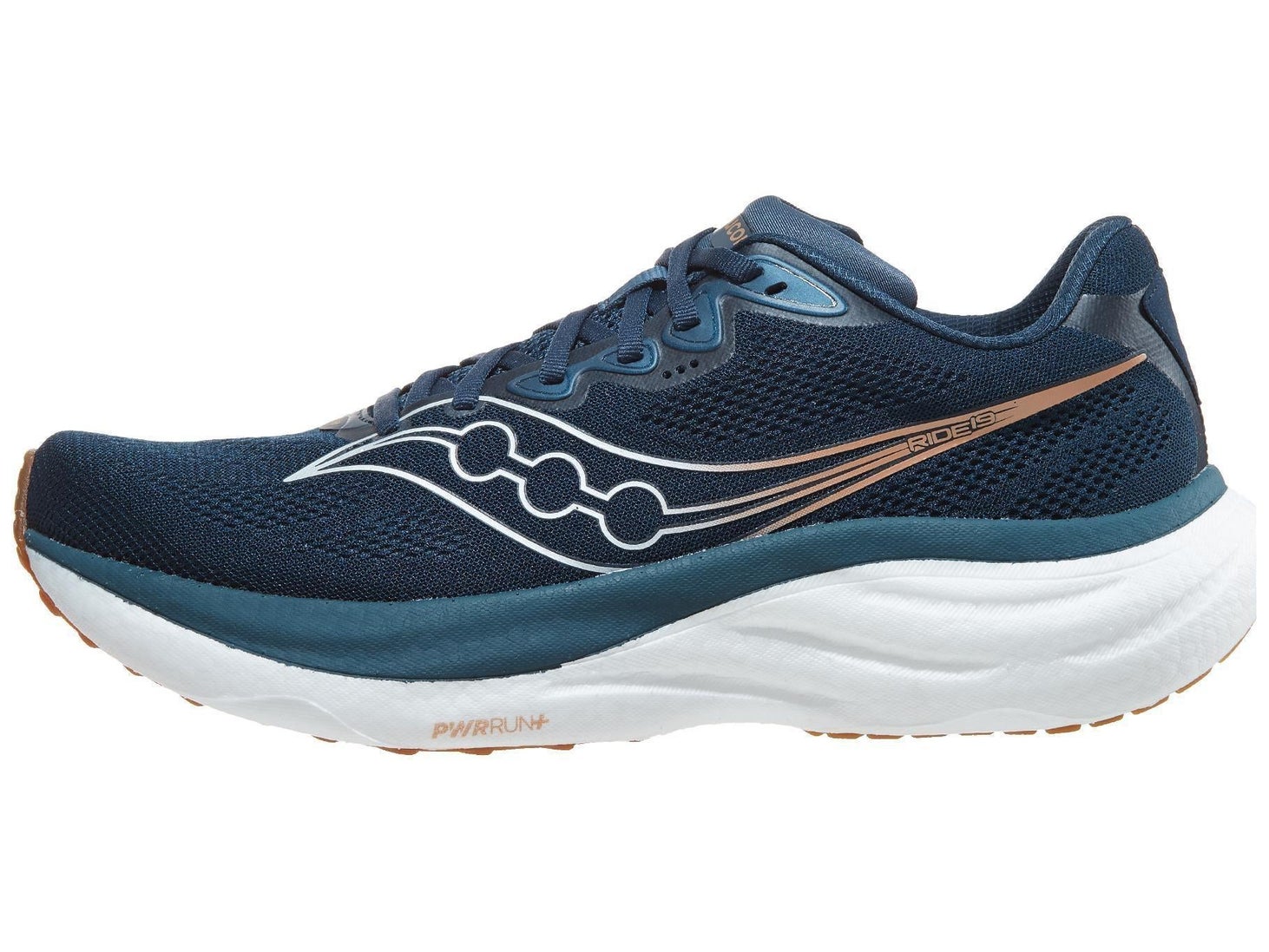 Saucony Ride 19 Men's Shoes Navy/Gum | Running Warehouse